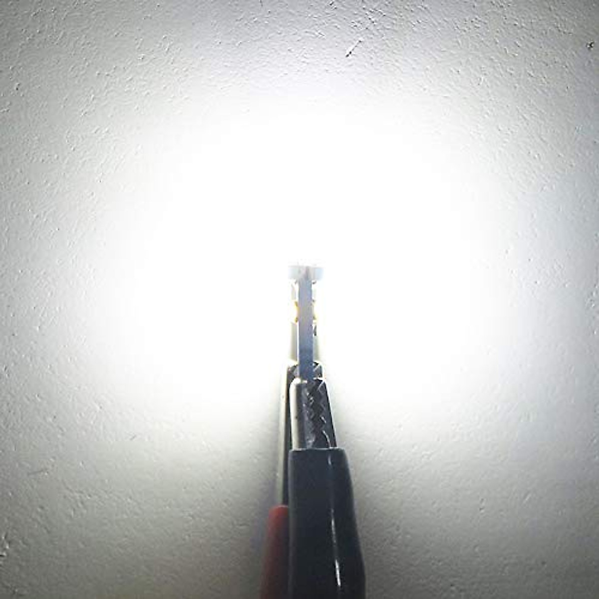 BlyilyB 10-Pack T5 37 74 LED Bulb With Twist Lock Socket PC74 PC37 Dashboard Instrument Panel Gauge Cluster Light