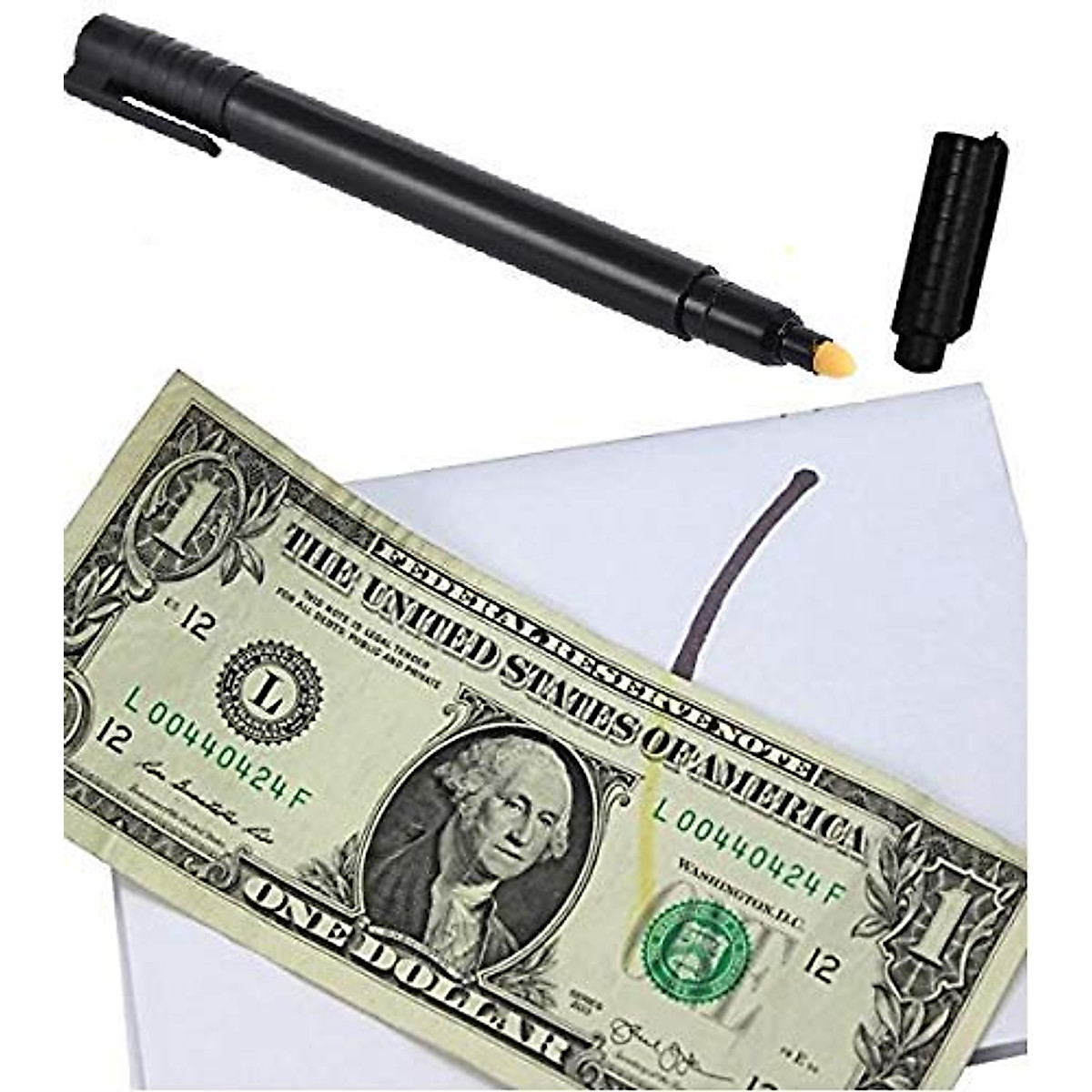 Khippus Counterfeit Bill Money Detector Pen, The Marker That Detects Fake Currency (Pack of 10 pens)