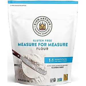 King Arthur, Measure for Measure Flour, Certified Gluten-Free, Non-GMO Project Verified, Certified Kosher, 3 Pounds, Packaging May Vary