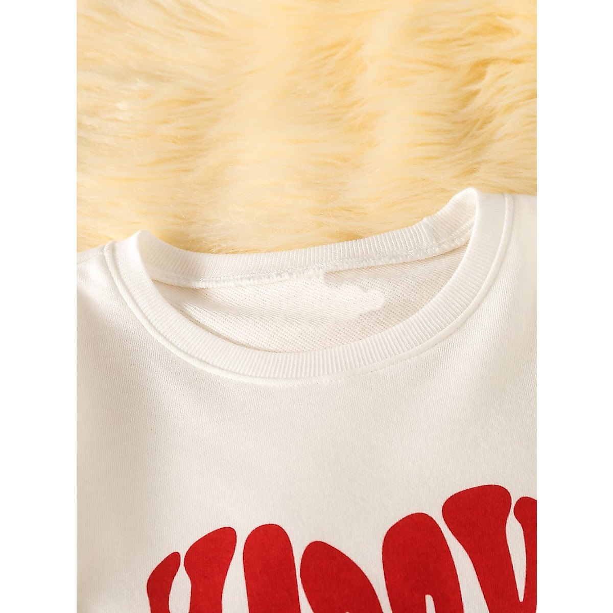 SHENHE Girl's Crewneck Graphic Slogan Letter Print Long Sleeve Pullover Sweatshirt Tops Graphic White 11-12Y