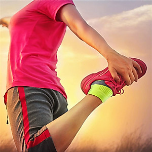 QUXIANG Compression Socks for Women & Men Circulation 3/6/7 Pairs Arch Ankle Support 15-20 mmHg Best for Running Cycling (Multi 06, S/M)