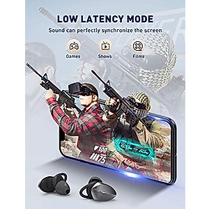 dyplay True Wireless Earbuds 35dB Active Noise Cancelling with ANC Transparent Mode Bluetooth 5.0 Earbuds, 6 Built-in Mics for Clear Calls, Immersive Stereo Sound, USB-C Charging Case, Touch Control
