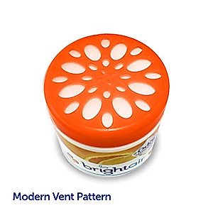 Bright Air Solid Air Freshener and Odor Eliminator, Mandarin Orange and Fresh Lemon Scent, 14 Oz Each, 6 Pack