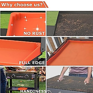 28'' Silicone Griddle Mat Cover for Blackstone Grill, Fully Wrapped Silicone Mat for Blackstone Griddle, Blackstone Griddle Protector Accessories Protect Griddle from Rodents, Dirt and Rust