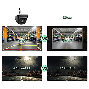 Car Backup Camera with Dynamic Trajectory Guide Line, GreenYi HD 960x720 Rear View Camera Waterproof Night Vision Fisheye Lens 170 Degree Wide View