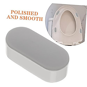 BUTIFULSIC 4pcs Toilet Seat Gasket Toilet Gaskets Toilet Seat Bidet Replacement Kit Toilet Bumper Pad Toilet Seat Stoppers Toilet Seat Bumper Toilet Buffer Pads Light Grey Plastic