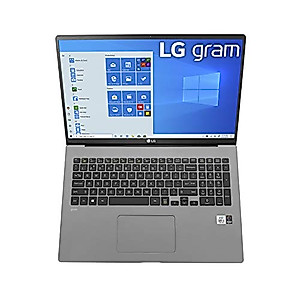 LG Gram Thin & Light Laptop - 17" IPS WQXGA (2560 x 1600), Intel 11th Gen Core i7 1165G7 CPU, Intel Iris Xe Graphics, 16GB RAM, 1TB SSD, 19.5 Hour Battery, 17Z95N-G.AAS8U1