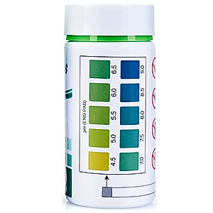 SuperCheck pH Test Strips, 4.5-9.0 ppm, 100 Count, pH balance Test Strips for Women, pH Strips for Testing Alkaline and Acid Levels in The Body, Monitor Your pH Levels Using Saliva and Urine, pH Paper
