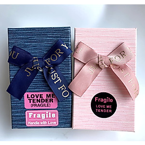 200pcs 1 x 2 inch Pink Fragile Sticker Love Me Tender Shipping Label for Envelope Gift Jewelry Bag