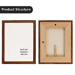 Hans Photo Frame,Made of Solid Wood Picture Frame for Wall Mounting or Tabletop Diaplay