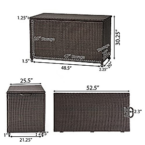 Christopher Knight Home CKH Small Wicker Cushion Box, Multibrown