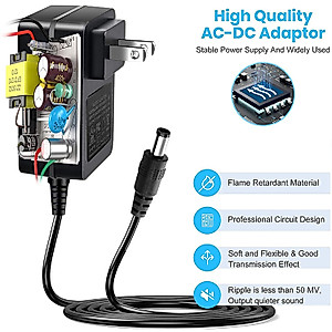 Replacement Hypervolt GO Charger 18V AC Adapter Compatible with Hyperice Hypervolt GO 55000 001-00,Hypervolt Go 2 55200 001-00 Massage Gun Power Cord Supply