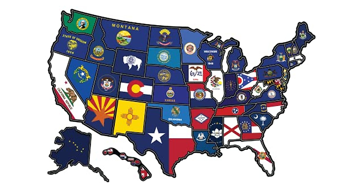 Travel USA Map Vinyl Sticker for RV and Camper - Waterproof Decal