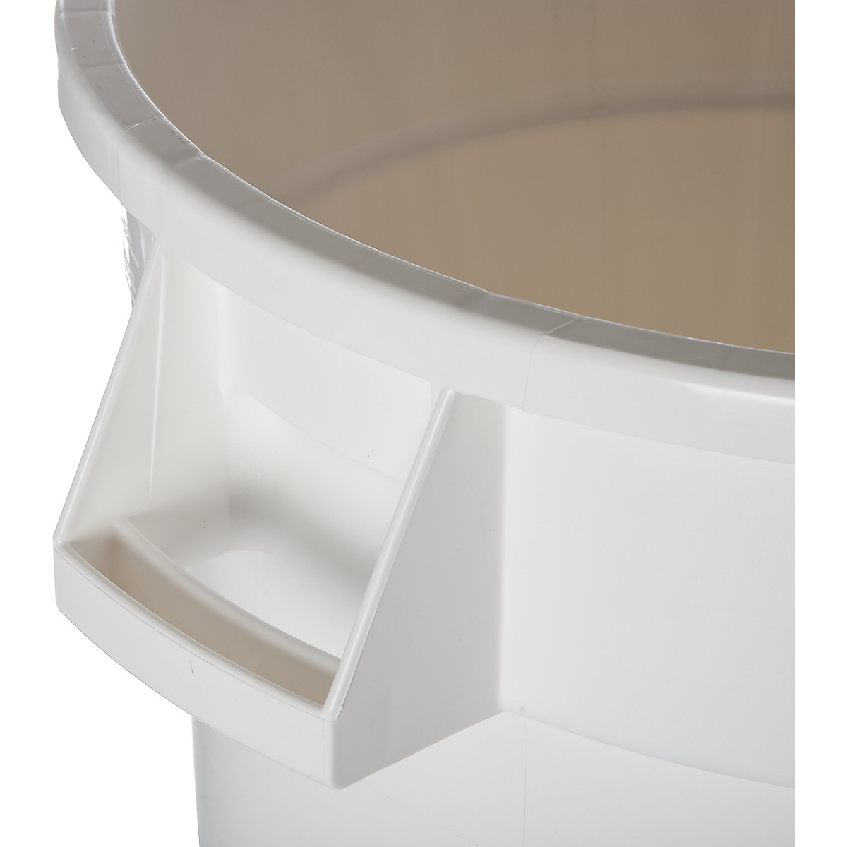 CFS 34102002 Bronco Round Waste Container Only, 20 Gallon, White