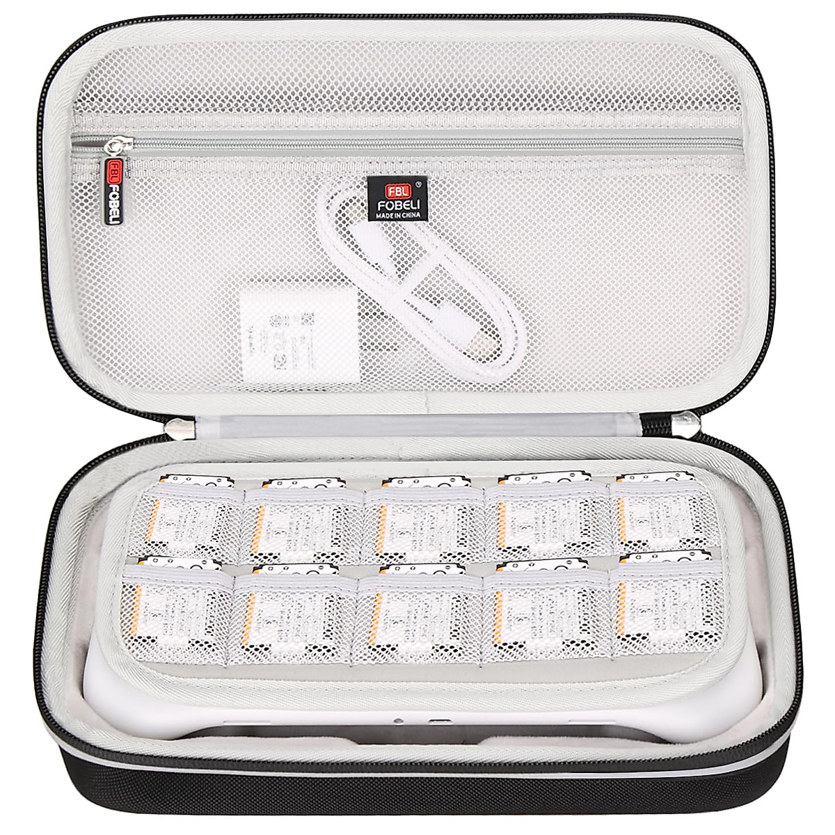 FBLFOBELI Hard Carrying Case for Logitech G Cloud Handheld Gaming Console, Protective Hard Shell Carry Case with Accessories Storage (Case Only)