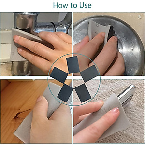 20 PCS 400-3000 Grit Hand Sanding Block Assorted, Ultra Fine Sanding Sponges Pads, Soft Foam Hand Sander Block Wet Dry Sandpaper for Model Drywall Metal Wood Furniture Polishing