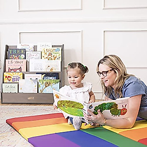 ECR4Kids SoftZone Turning Tiles Activity Mat, Folding Playmat, Assorted