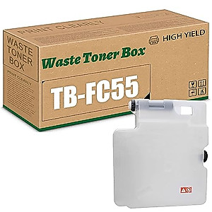 XNINJA Compatible TB-FC55 Waste Toner Box Replacement for Toshiba 5506AC 5540C 6530C 6540C 8518A Printer Waste Toner Container 1Pack
