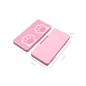 IINE Game Card Case for Nintendo Switch Game Card or Micro SD Cards, with 16 Game Card Slots, 2 Micro SD Card Slots Shockproof Water Resistant Card Holder Carrying Storage Box (Pink)