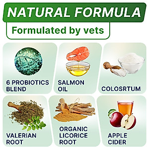 Advanced Allergy + Allergy Relief + Probiotics Dogs Bundle - Itchy Skin Treatment - Omega3&Pumpkin - Dog Itch Relief + Anti Itch Support Supplement, Dogs Itching& Licking Treats - 240Ct - Made in USA