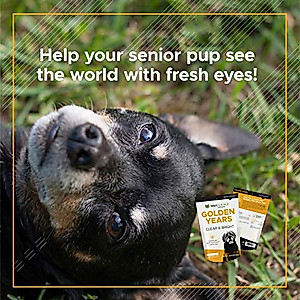 VetriScience Golden Years Clear and Bright for Senior Dogs, Chicken Liver, 60 Soft Chews - Promotes Eye Health with Powerful Antioxidants