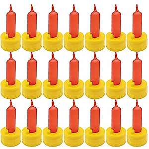 TIHOOD 25 PCS Lamb Teat Feeder Bottle Topper Feeding Milk Drinking for Sheep Goat Pup Dog Farm Supplies