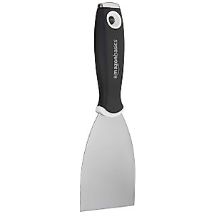 Amazon Basics 1-1/2" Flexible, Soft Grip, Carbon Steel Putty Knife with Hammer End