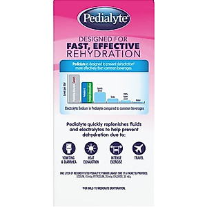 Pedialyte Electrolyte Powder Strawberry Lemonade, 6 Ct