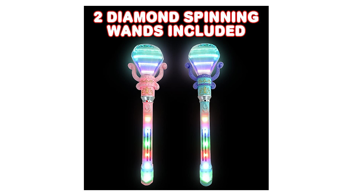 ArtCreativity Light Up Princess Wands - 2 Pack of Fun