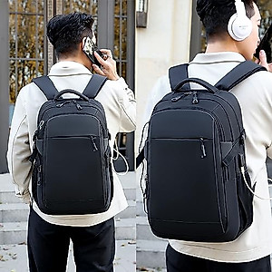 Kamlui Laptop Backpack for Men 15.6 Inch 16 Travel Business Trip Waterproof Computer Case Laptop Bag