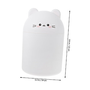 NOLITOY 2pcs Desktop Trash Can Daily Use Trash Bucket Household Trash Bucket Study Garbage Can Daily Use Garbage Can Wear-Resistant Trash Bucket Office Trash Bucket Convenient Trash Bin