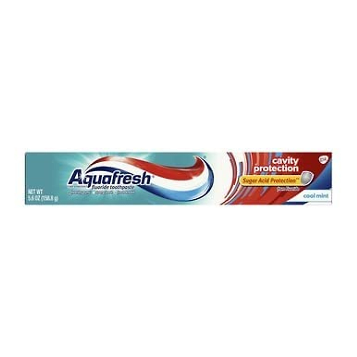 Aqua Fresh Cavity Protection Fluoride Toothpaste Cool Mint -5.6 Ounce (Pack of 2)