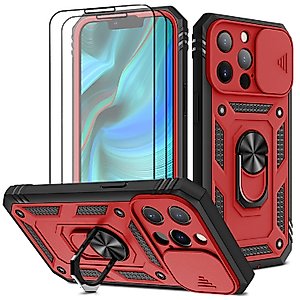 pompvla for Samsung Galaxy S22Ultra Case Magnetic Compatible with MagSafe Galaxy S22Ultra Case with Glass Screen Protector,with Kickstand Military Grade Drop Protection Shockproof S24Ultra Case Purple