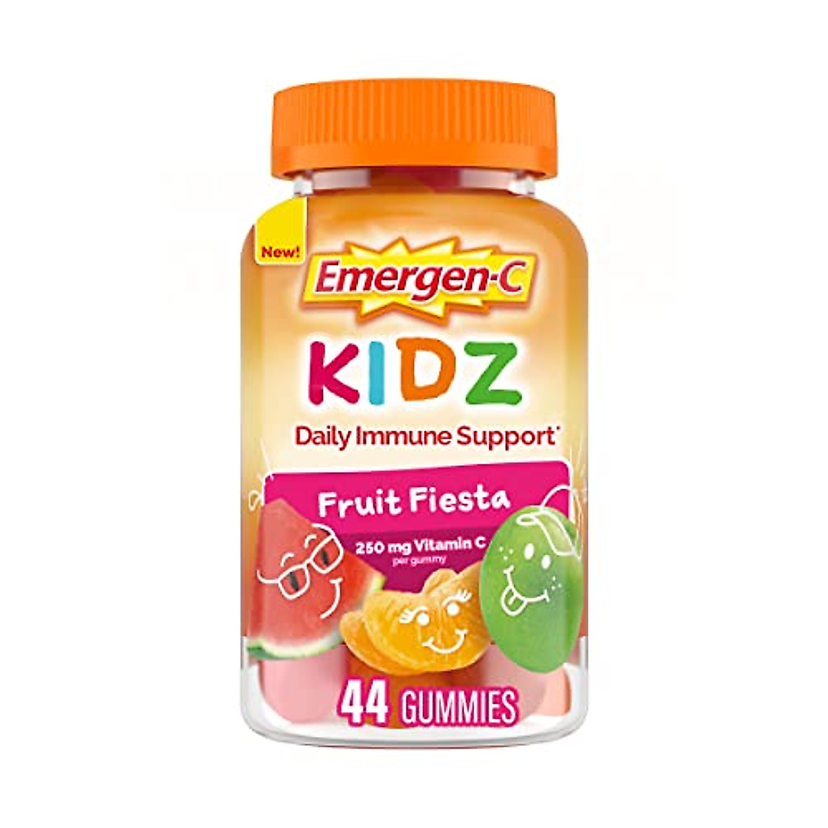 Emergen-C Kidz Daily Immune Support Dietary Supplements, Flavored Gummies with Vitamin C and B Vitamins, Fruit Fiesta Flavored Gummies - 44 Count