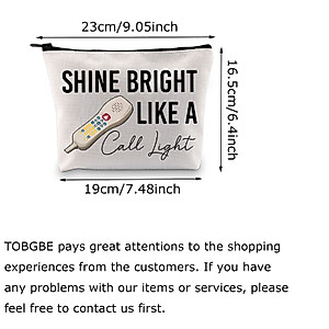 TOBGBE ICU Doctor Gift Medical Staff Travel Bag Emergency Room Nurse Zipper Bag ER Nurse Gift Nurse Appreciation Gift (Shine Bright)