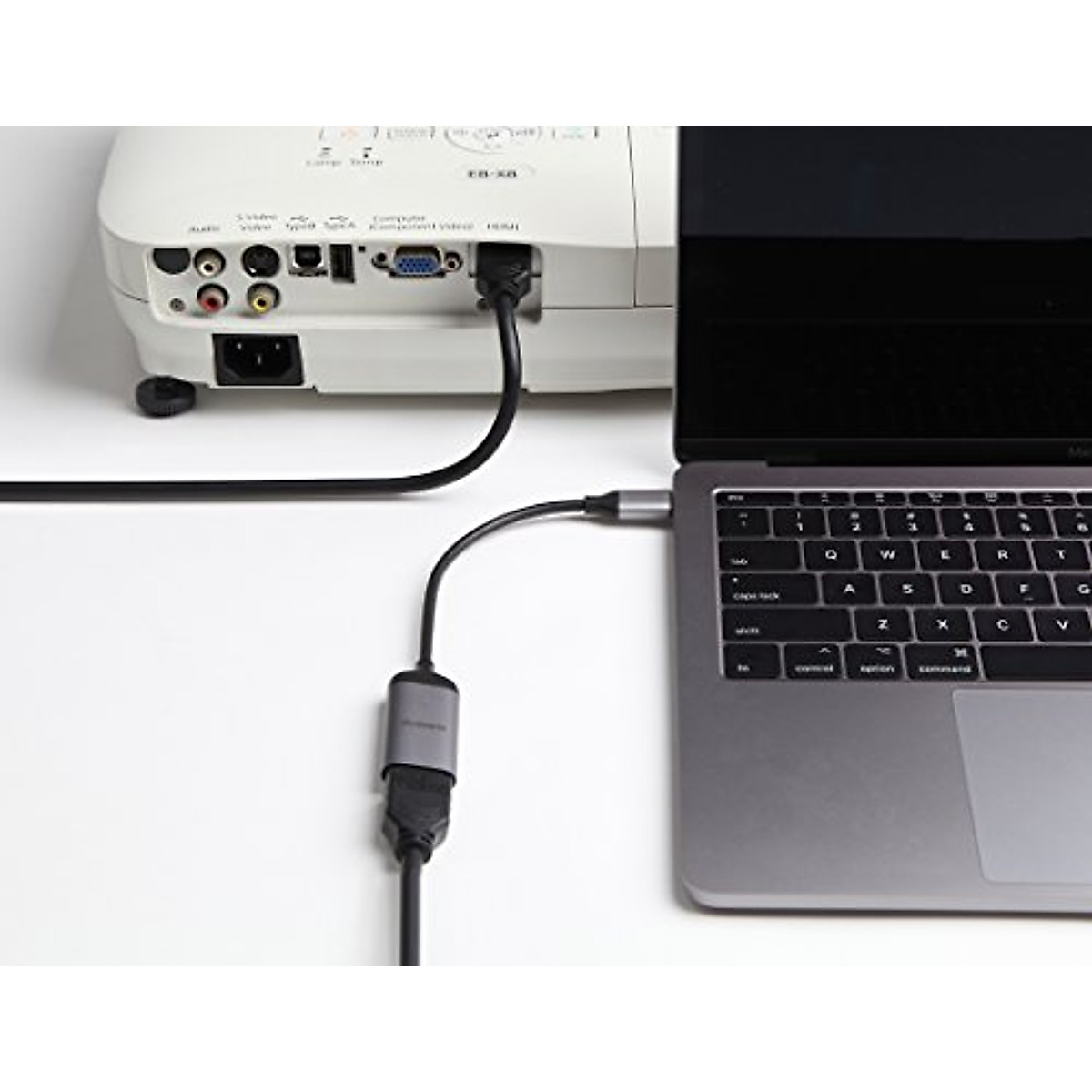 DODOWIN USB C to HDMI Adapter, USB C to HDMI Cable 4K 60Hz, USB Type-C (Thunderbolt 3) to HDMI Adapter Compatible 2018-2019 MacBook Air/Pro 2017 2016 (Silver)