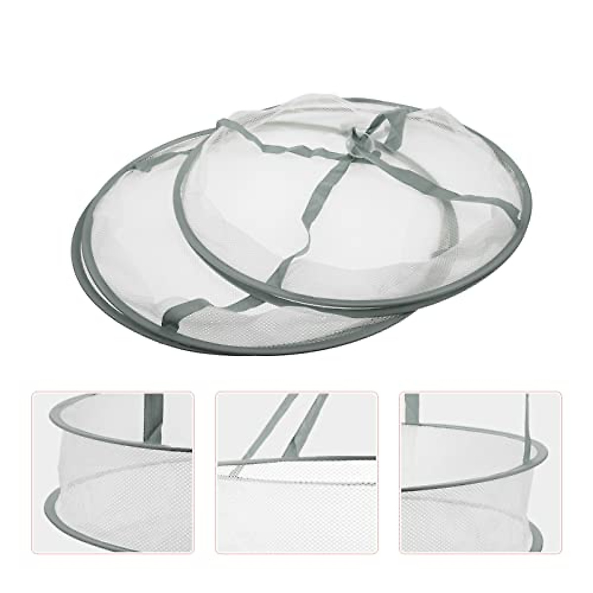 2pcs Makeup Green Rack Egg Drying Daily Use Sweater Design Dryer Underwear Laundry Outdoor Dual-Layer Basket Tier Good Clothes Underwears Other Collapsible Dry