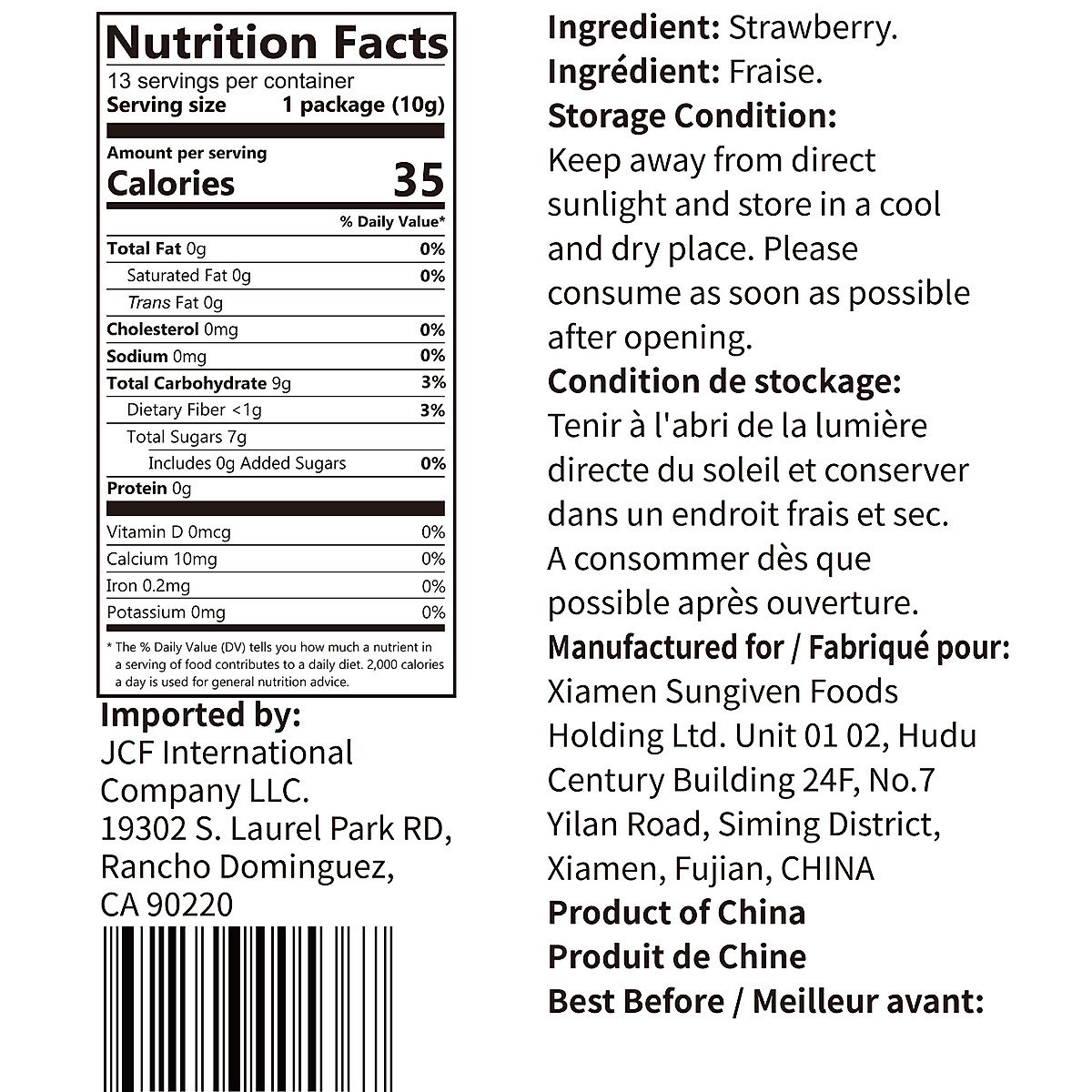 ONETANG Freeze-Dried Fruit Strawberry, 10 Pack Single-Serve Pack, Non GMO, Kosher, No Add Sugar, Gluten free, Vegan, Holiday Gifts, Healthy Snack 0.35 Ounce
