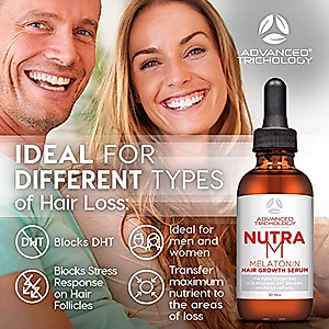 Advanced Trichology NutraM Hair Growth Serum, Dermatologist Tested, Approved by American Hair Loss Association for Thinning Hair Men & Women, Backed by 20 Years of Hair Regrowth Clinic Experience
