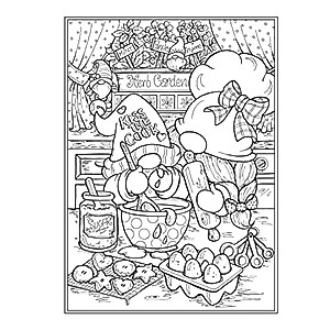 Creative Haven Gnome Sweet Gnome Coloring Book (Adult Coloring Books: Fantasy)