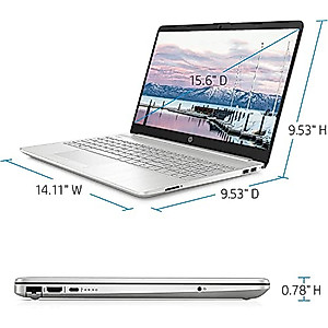 HP 2023 15.6 HD Laptop for Business and Student, AMD Ryzen 3 3250U(Up to 3.5GHz), 16GB RAM, 1TB HDD+256GB SSD, Ethernet, WiFi, Fast Charge, HDMI, w/Ghost Manta Accessories, Natural Silver