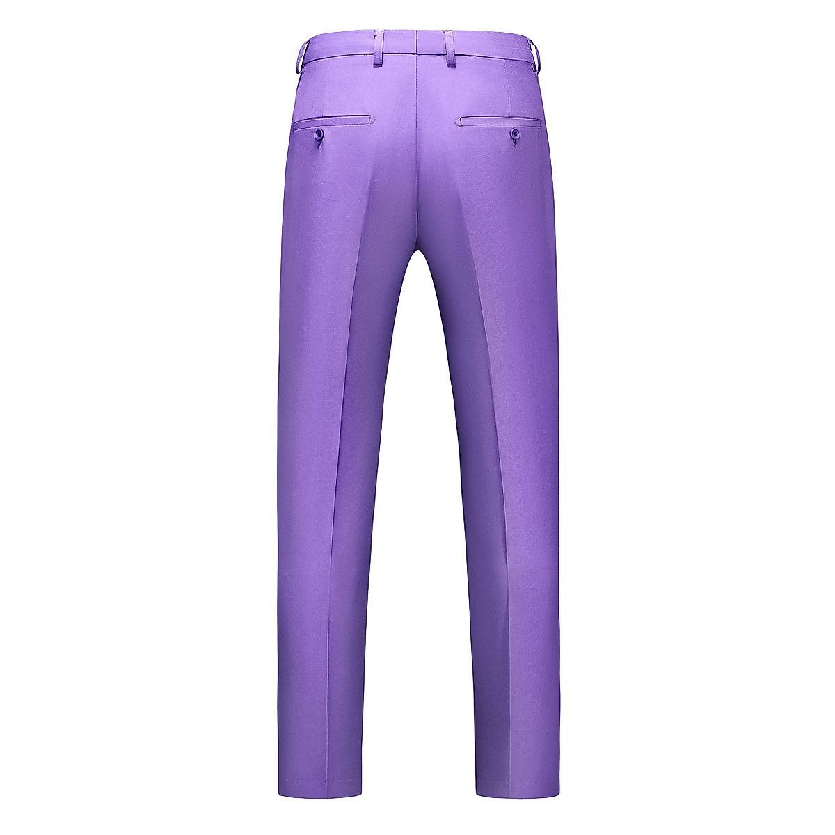 Mens Dress Pants Slim Fit Tuxedo Trousers for Business Dance Prom Wedding Size 34 Lilac