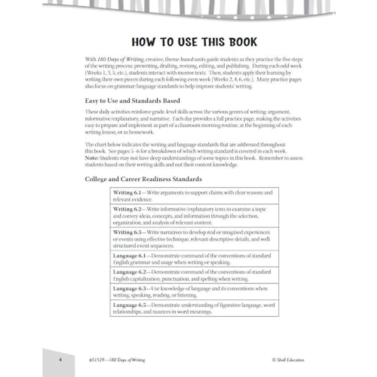 180 Days of Writing for Sixth Grade - An Easy-to-Use Sixth Grade Writing Workbook to Practice and Improve Writing Skills (180 Days of Practice)