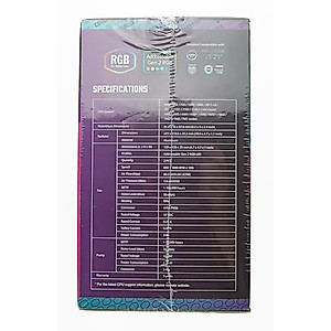 Cooler Master MasterLiquid ML240 Illusion CPU Liquid Cooler - AIO Water Cooling System, 3rd Gen Pump, 2 x 120mm ARGB Halo Fans, 240mm Radiator, ARGB Controller Included - AMD and Intel Compatible