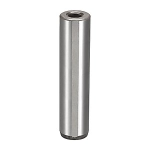 uxcell M10 Internal Thread Dowel Pin 20x80mm Chamfering Flat Exhaust Groove Cylindrical Pin Bed Bookshelf Metal Devices Industrial Pins