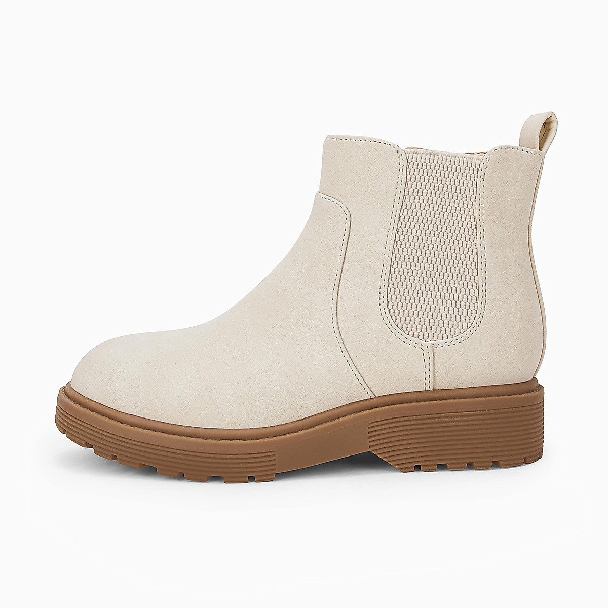 Jauoop Girls Boys Suede Ankle Boots Warm Combat Shoes With Side Zipper for Toddler/Little Kid/Big Kid