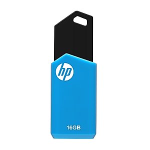 HP 16GB v150w USB 2.0 Flash Drive, Blue