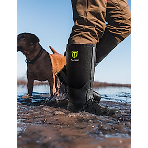 TIDEWE Puncture Proof Work Boots Men (Black, Size 7-13)