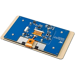 waveshare 7inch DSI LCD 1024×600 Touch Screen for Raspberry Pi 4B/3B+/3A+/Compute Module 4 (CM4)/Compute Module 3+ (CM3+) Toughened Glass IPS Display Capacitive Monitor 5-Points Touch Driver Required