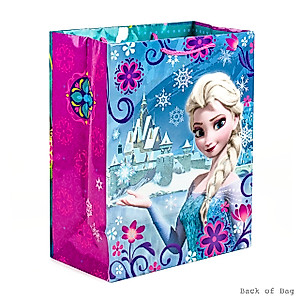 Hallmark 13" Large Frozen Gift Bag with Birthday Card and Tissue Paper (Anna and Elsa)